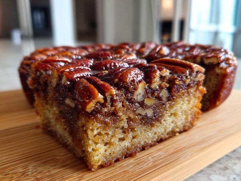 Amazing Pecan Upside-Down Cake: 450 Calorie Dessert