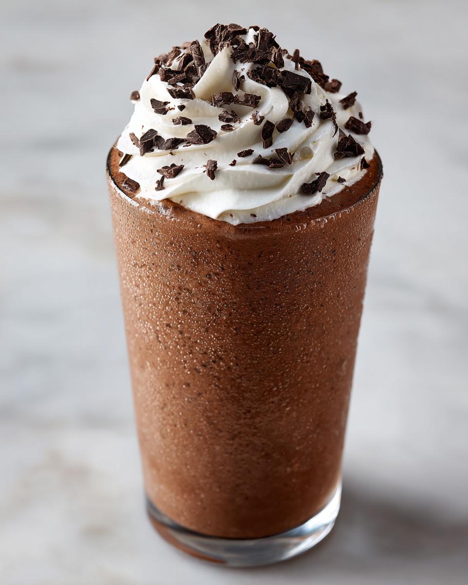 3-Ingredient frozen hot chocolate bliss