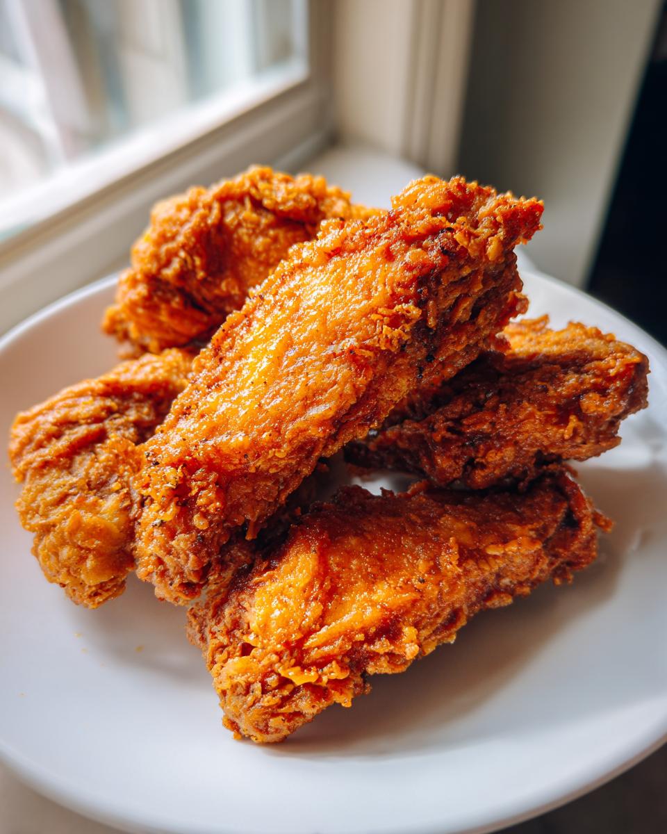 Shocking 2-step fried chicken wings