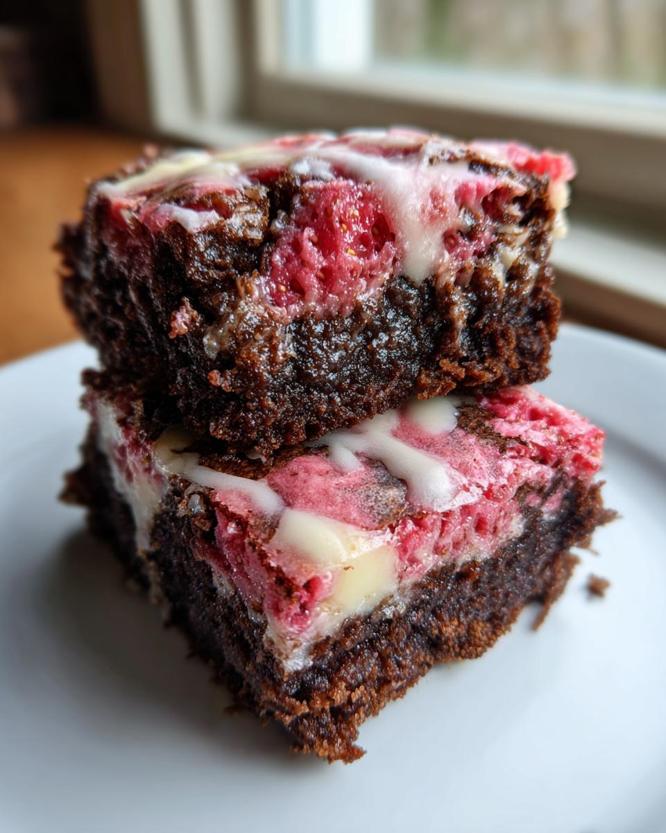 Amazing 30-Minute strawberry brownies